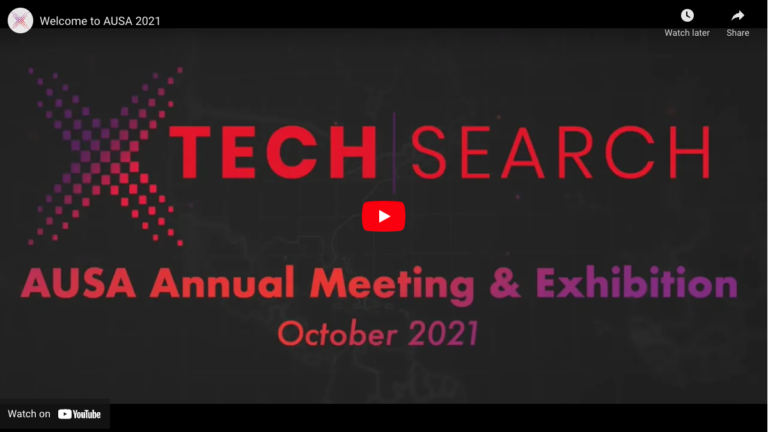 Welcome to AUSA 2021 – xTechSearch